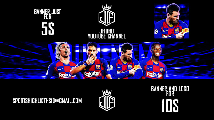 Make a football youtube banner or hago un banner de fútbol by Jf10hd ...