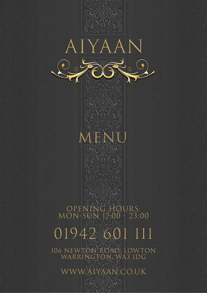 Create an innovative and modern menu design by Rahanullah | Fiverr