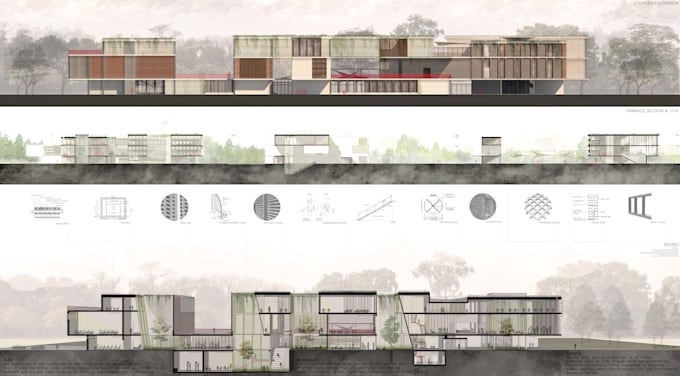 Render your plan, section, elevation, site plan, master plan by ...