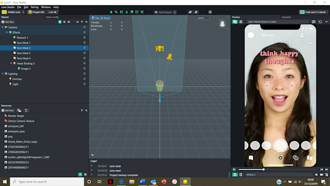 Create a custom snapchat lens by Kaylinls | Fiverr