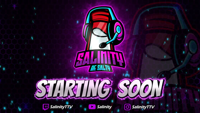 Create animated brb, intro, static offline screen for twitch by Angela ...