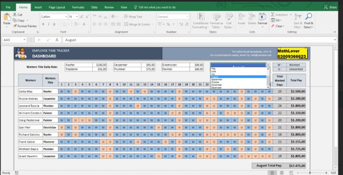 Create custom excel spreadsheet with formulas and dashboard by ... Create custom excel spreadsheet with formulas and dashboard by ...