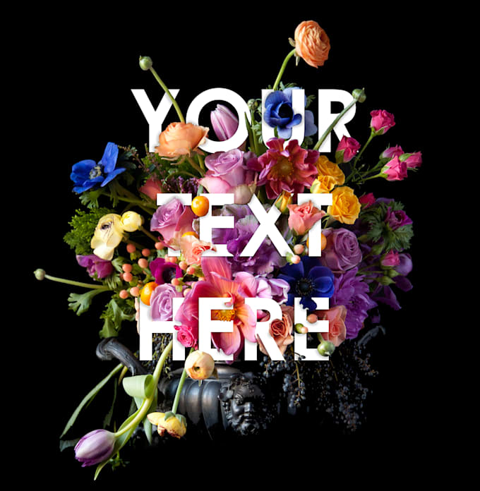 Create a floral typography for you by Aerlgallemit | Fiverr