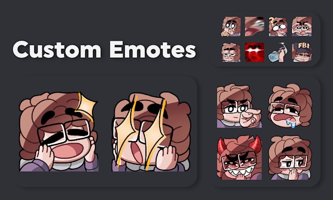 Create custom emotes for discord or your stream by Peacuch | Fiverr