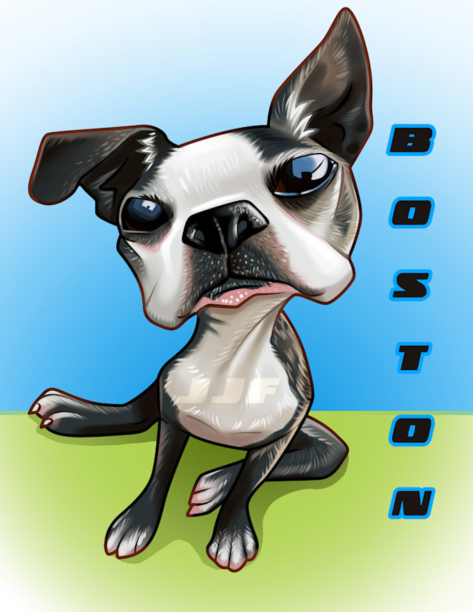 Draw bobble head caricature portrait from your photo by Jes1988 | Fiverr