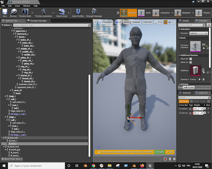 Rig your character with unreal engine skeleton by Esoterikos | Fiverr