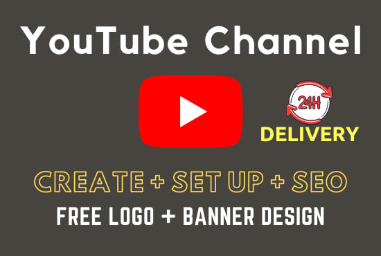Set up youtube channel with full seo, logo, banner by Ssanimation | Fiverr