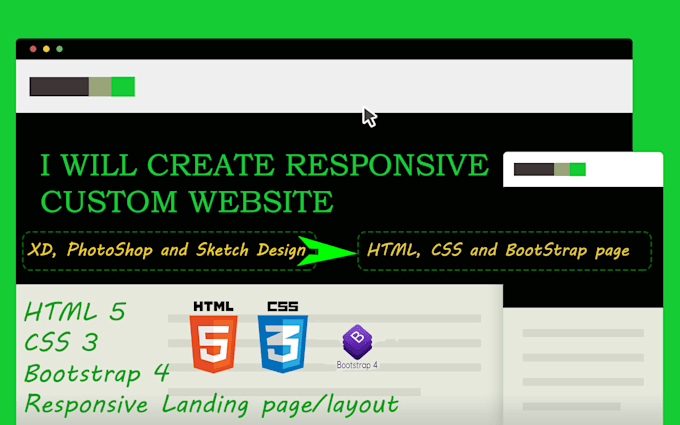 Create a custom responsive layout and fix issues in html, css by Sajid ...