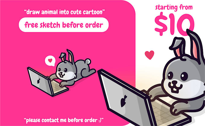 Draw your animal into cute maskot logo by Ardhidimas | Fiverr