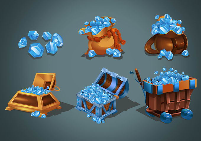 Create item, background, character for games by Anna1528 | Fiverr