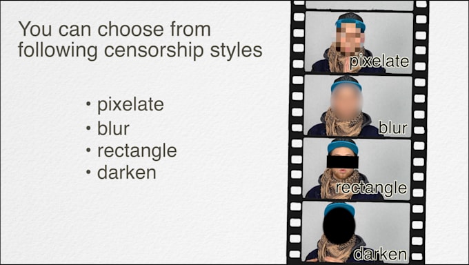 Censor a face, object or whatever, in your footage