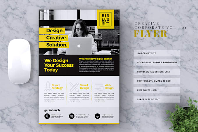 Design affordable and beautiful full page flyers by Ainurfahrizal | Fiverr