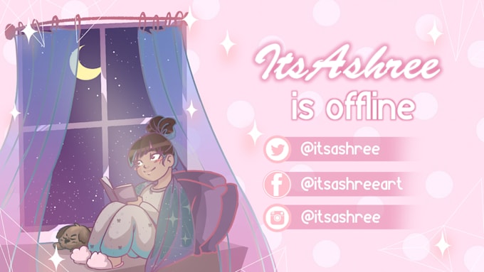 Draw custom streamer overlays by Itsashree | Fiverr