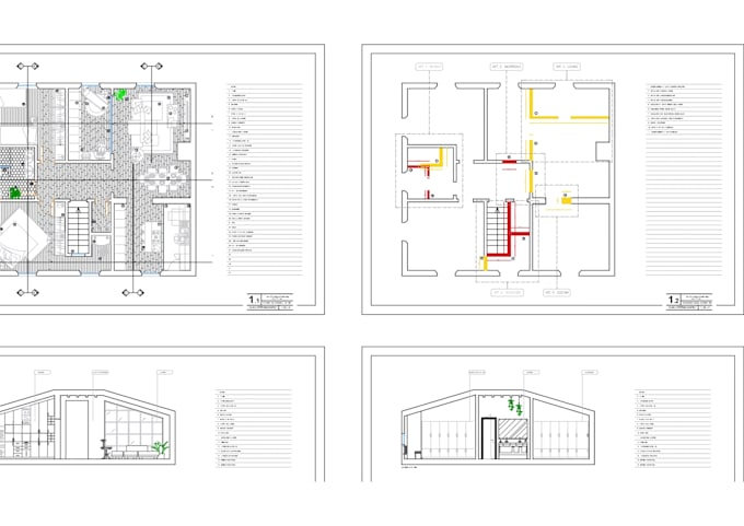 Draw your architectural 2d technical booklet by Lamite | Fiverr