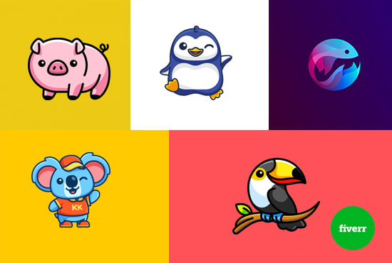 Do cute illustration or cartoon logo design by Radev2018 | Fiverr