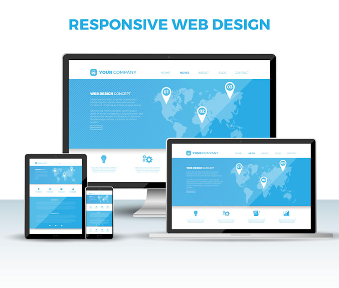 Convert the designs into responsive web pages using html, css, and ...