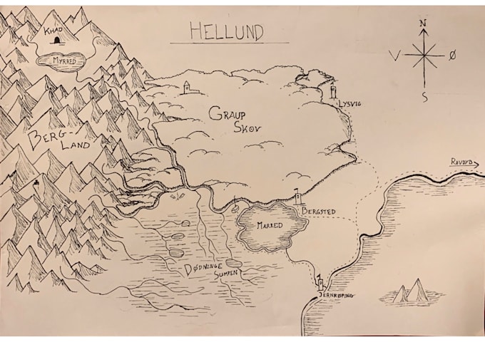 Hand draw custom fantasy maps for you by Trompeterpeter | Fiverr