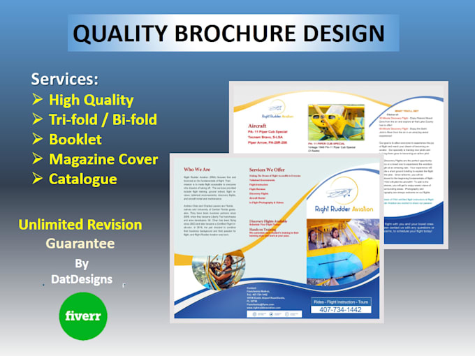 Design awesome brochure, booklet magazine, pamphlet by Datdesigns | Fiverr
