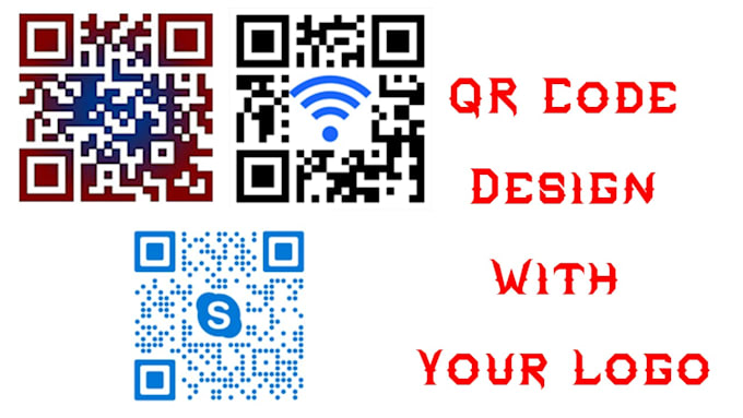 A create custom design qr code with your logo by Terotauko | Fiverr