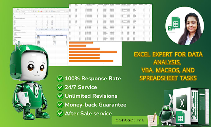 Do your microsoft excel data entry, macro, automation, vba , and formulas by Shenansi | Fiverr