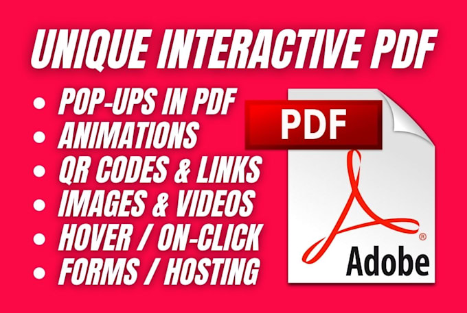 Create interactive, animated and clickable pdfs by Starisrael | Fiverr