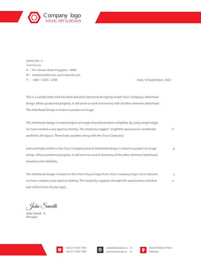 Create letterhead or qr code for you and your company by ...