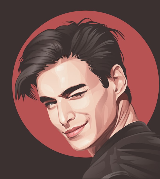 Make your picture into amazing cartoon portrait vector by Coinid | Fiverr