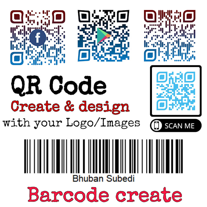 Design professional qr code with your logo images by Terotauko | Fiverr