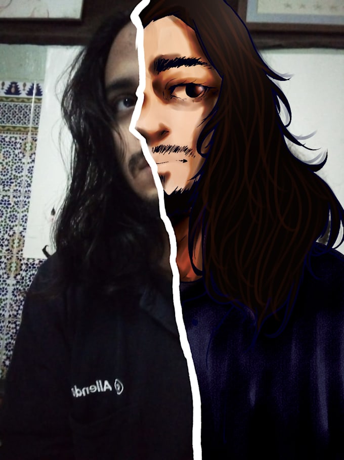 Do a digital toonme drawing for you by Takabekkali | Fiverr