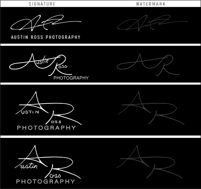 Draw a photographers signature watermark by Sycamoretea3 | Fiverr