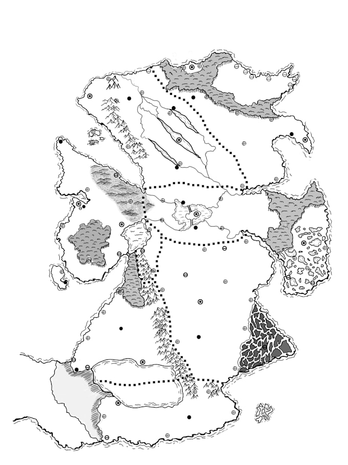 Draw a map for you dnd setting by Korliel | Fiverr