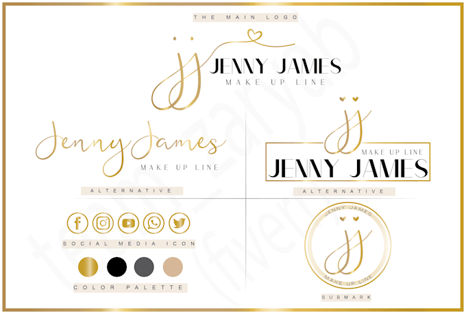Design a classy signature branding kit for you by Team_zaryab | Fiverr