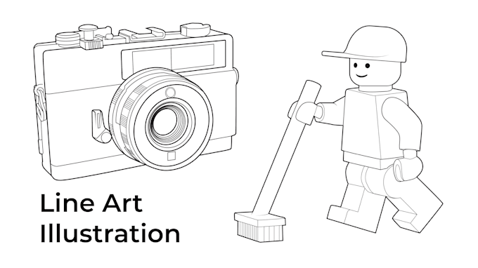 Convert images into line art illustration by Syafiqhd_ | Fiverr