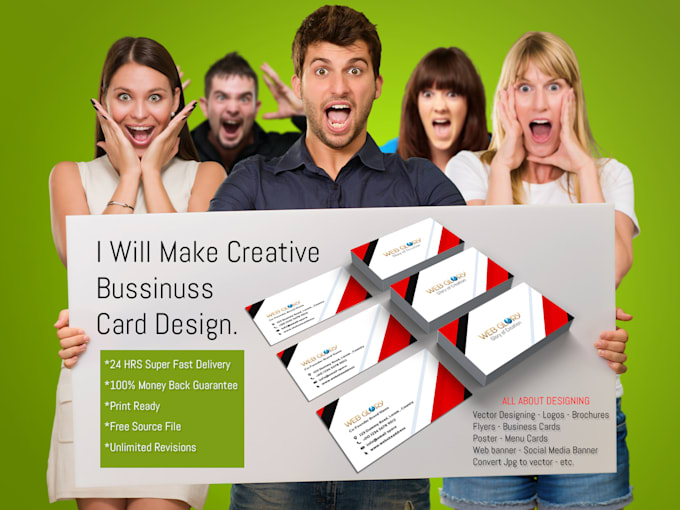 Design eye catching business cards by Webglory | Fiverr