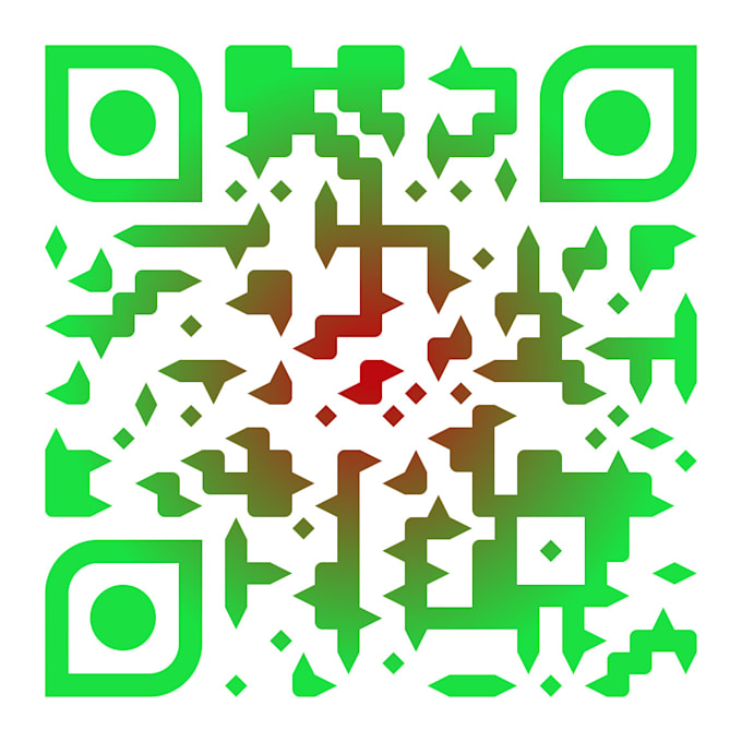 Create multicolor custom qr codes by Oldskooldesign | Fiverr