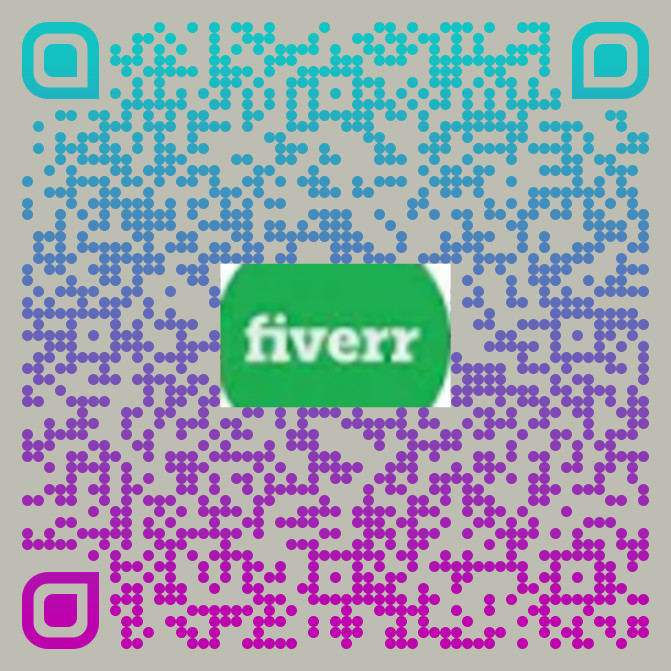 Create a colorful, stylist qr code with log by Np41065 | Fiverr