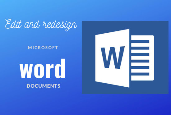 Design, edit microsoft word document by Rabii_writer | Fiverr