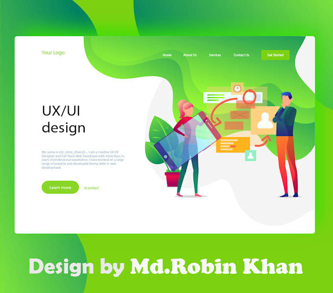 Unique creat your mobile or web ui xi design by Md_robin_khan20 | Fiverr