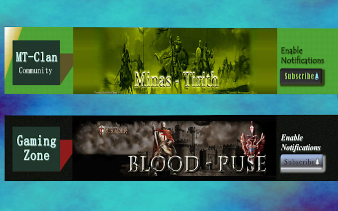 Design an epic youtube logo and banner by Sultantechno | Fiverr