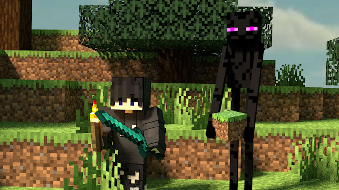 Animate minecraft picture in high quality by Mcmation_studio | Fiverr