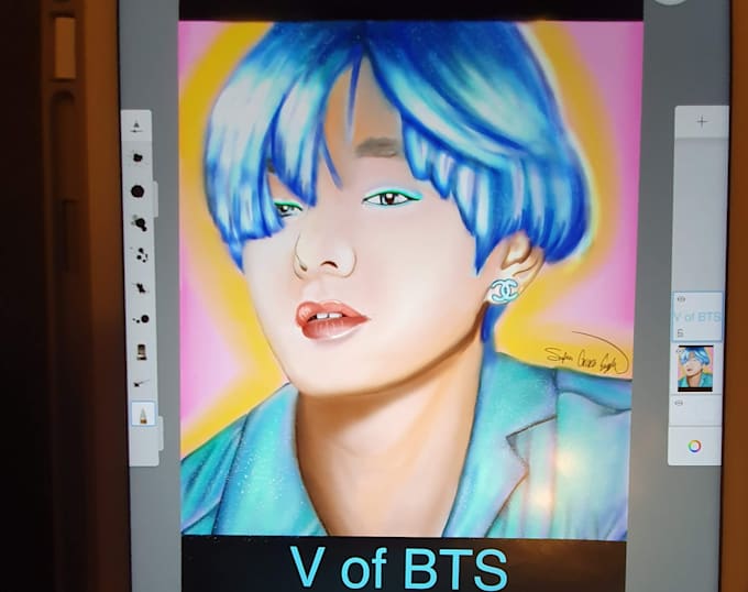 Portrait drawing of your choosing by Sofieengler | Fiverr