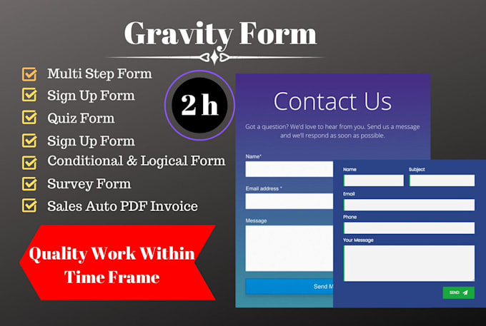 Create an advance responsive gravity form for wordpress site by Abdur_wp_expert | Fiverr