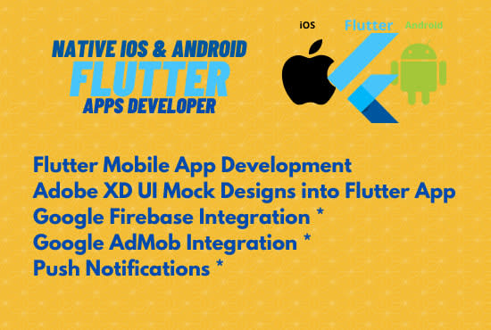 Develop flutter app for ios and android by Wackyapps | Fiverr