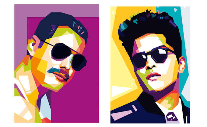 Create simple wpap pop art style of your photo by Ramlirahmansyah | Fiverr