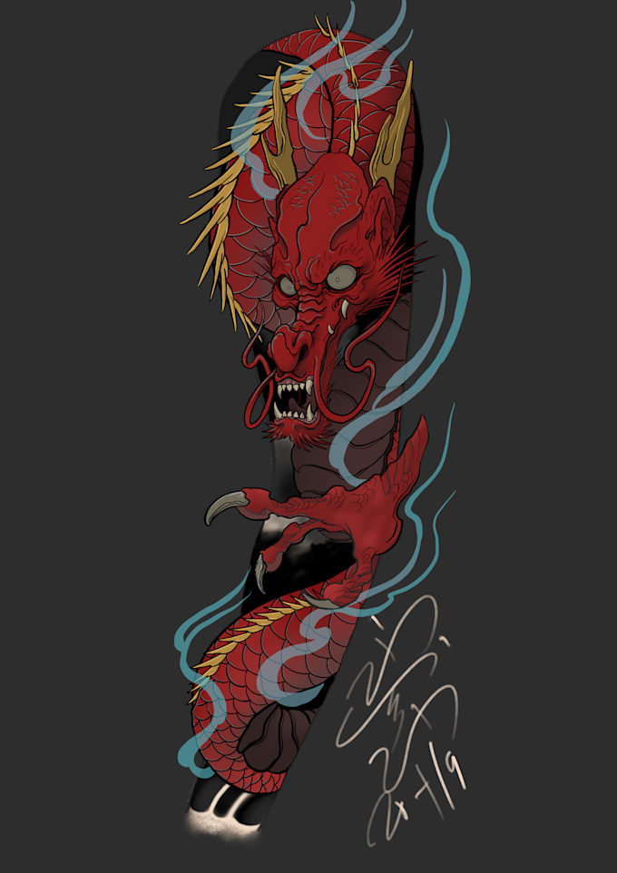 Customize authentic tattoo designs by Philippe86 | Fiverr