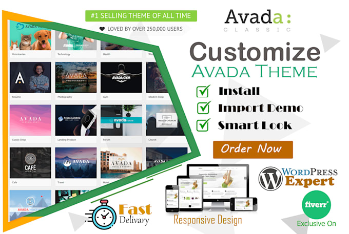 Be your avada theme customizer and website maker by Csebadhon | Fiverr