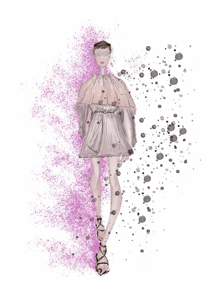 Customized fashion illustration for your brand by Sarafranzese | Fiverr