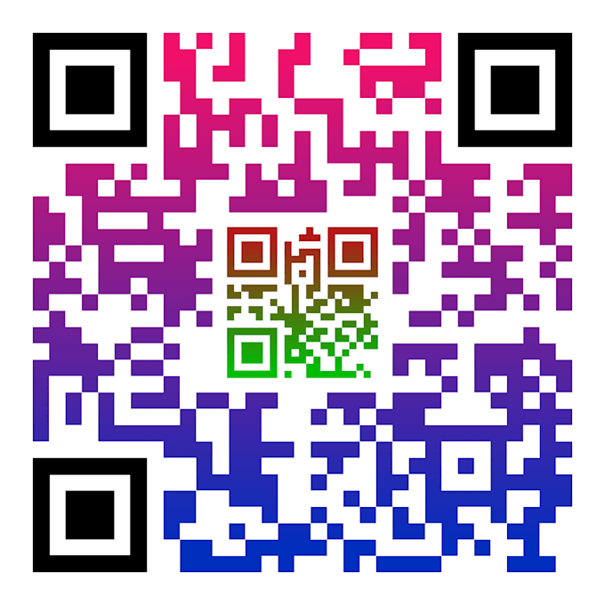Create best multicolor qr code with any logo by Prashantpand844 | Fiverr