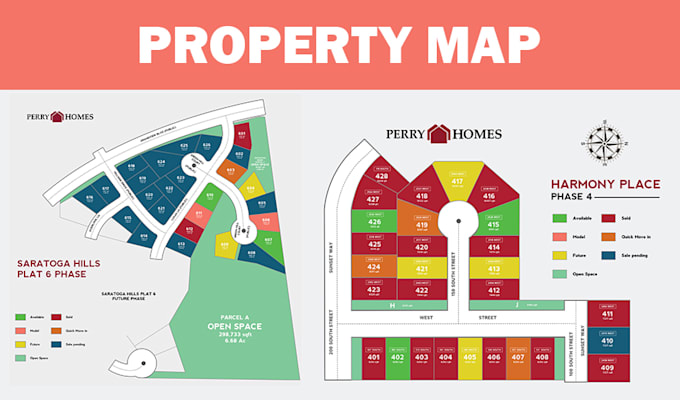 Design high quality property map illustration by Ghalibchaudhary | Fiverr