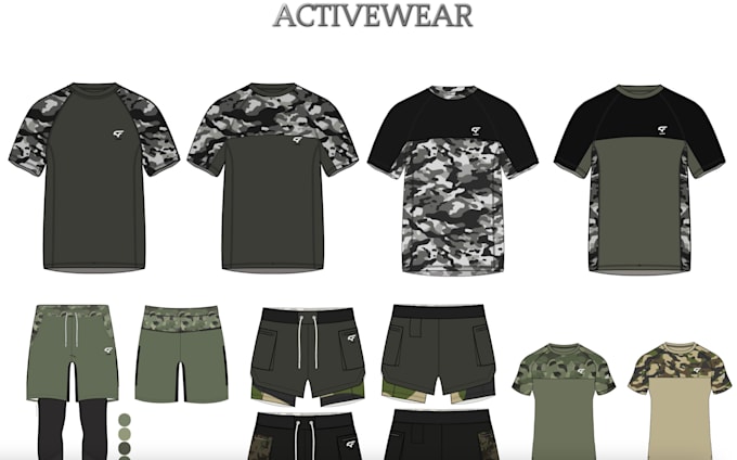 Do fashion activewear design or technical flat cad design by Thesobuz ...